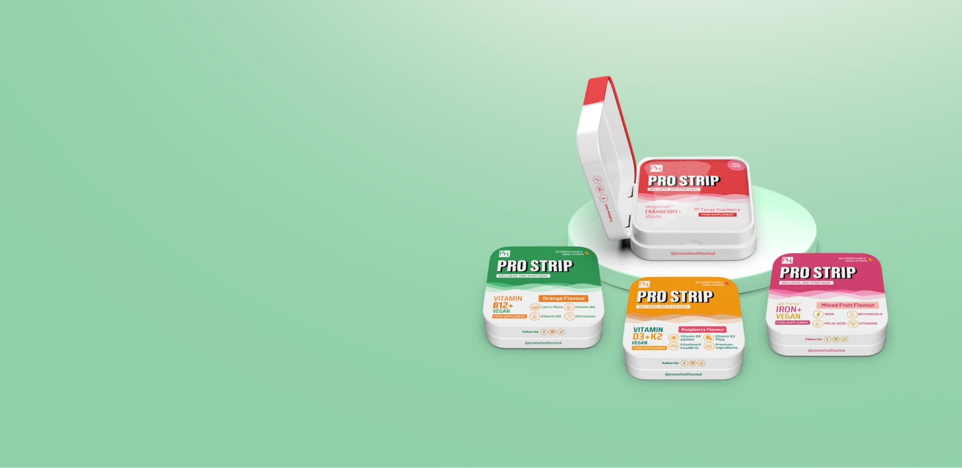 Easy to Melts & Dissolvable Vitamins Pro Strips